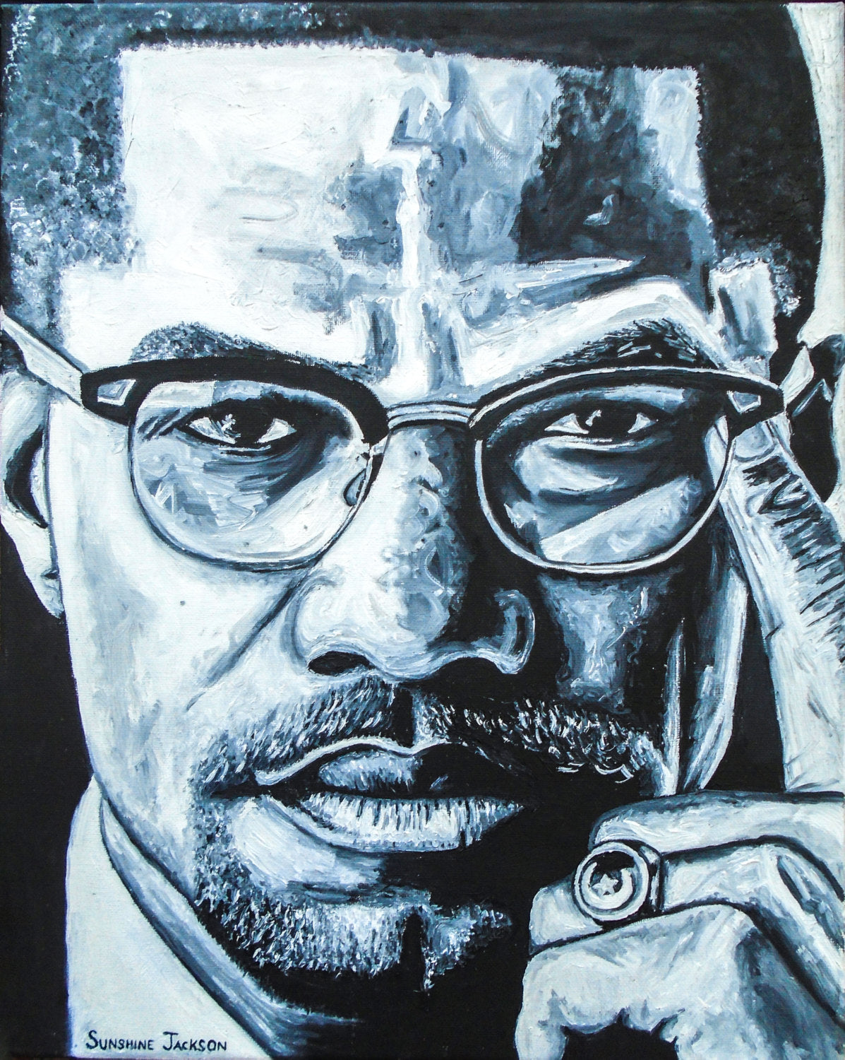 malcolm x print