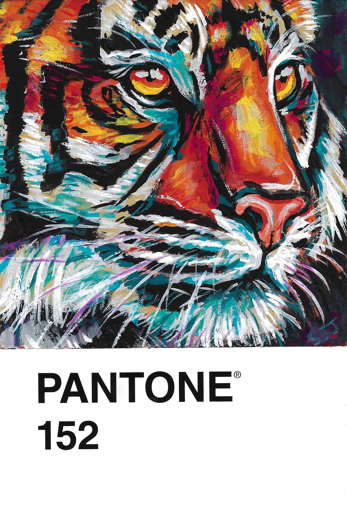 Pantone 15 Tiger Canvas Print – ARTXSUN