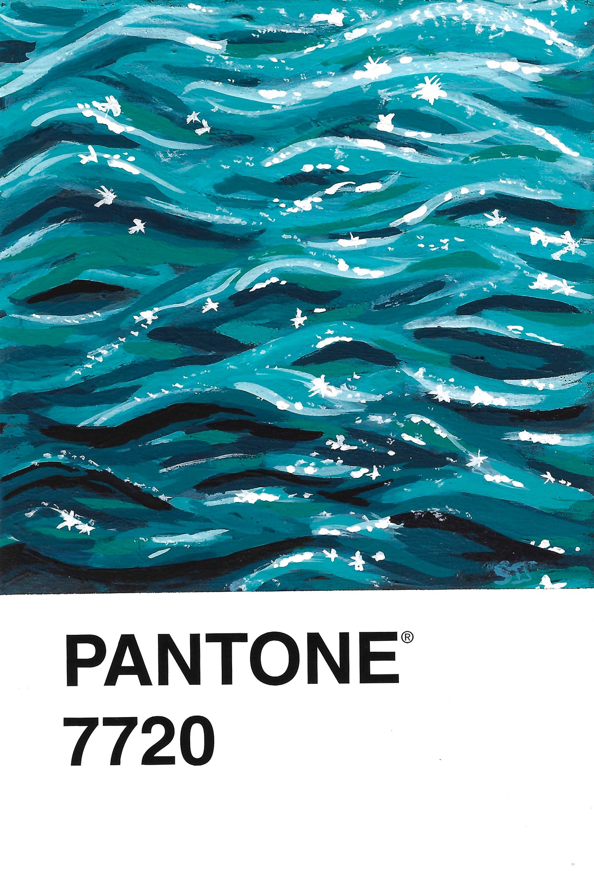 Pantone 17 Ocean Canvas Print – ARTXSUN